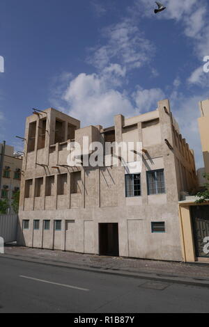 Al Alawi House with wind tower, located on the Pearl Trail, Muharraq ...
