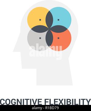 Flexibility icon logo sign vector outline in black and white color ...