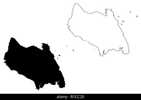 Area map of Johor Bahru, Malaysia. This artmap of Johor Bahru contains ...