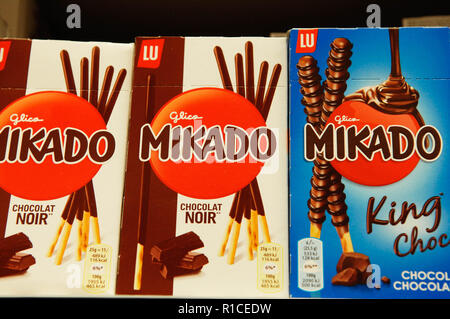 Biscuit stick Snack Mikado- Snack palillo de pan Mikado Pocky Stock ...