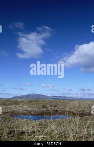 UK Sandscale Haws Nature Reserve. View towards Black Combe and the ...