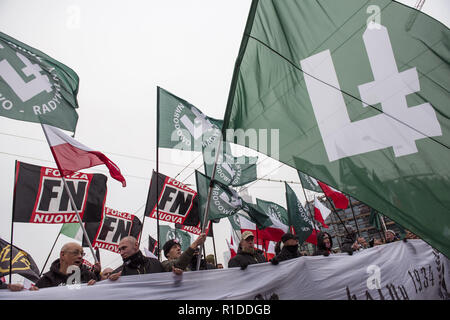 People seen waving the falanga flag of ONR and the Italian fascist ...