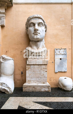 Statue of Colossus of Constantine the Great in Rome Stock Photo - Alamy