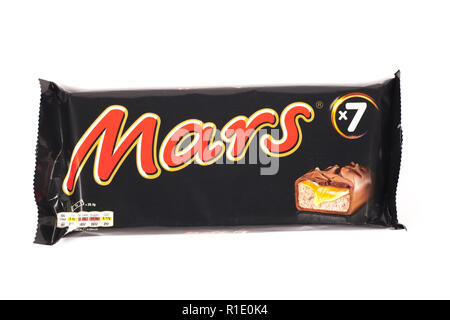 Mars Chocolate Bar 4 Pack Stock Photo - Alamy