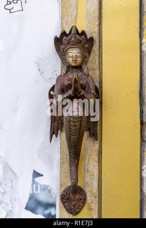 Prayer sculpture in bronze weathered metal with word Amen as end of ...