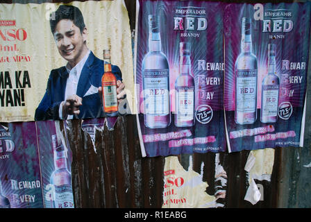 Emperador red brandy advert in Dumagette, Philippines Stock Photo - Alamy