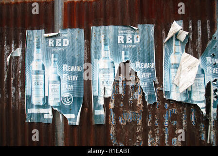 Emperador red brandy advert in Dumagette, Philippines Stock Photo - Alamy