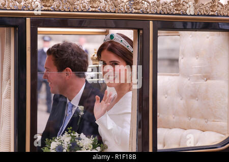 The wedding of Princess Eugenie of York and Jack Brooksbank in Windsor ...