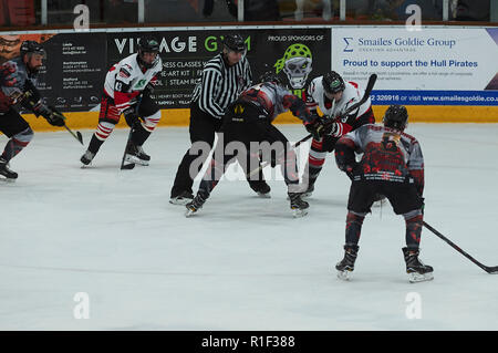 Hull Pirates Ice Hockey Team wearing there "Lest We Forget" remembrance ...