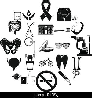 Internist icons set, simple style Stock Vector Image & Art - Alamy