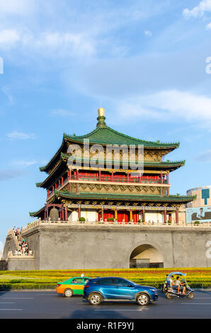 Bell Tower, Xi'an, Shaanxi, China Stock Photo - Alamy