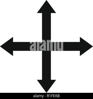 Cursor displacement web icon isolated on white background for any design orange Stock Vector ...