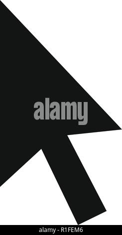 Cursor normal element icon. Simple illustration of cursor normal ...