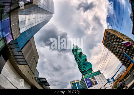 The El Tornillo Building if Panama City Panama Stock Photo - Alamy
