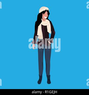 woman wearing winter clothes female cartoon character full length blue ...