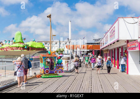 The Fun Centre amusement arcade on the promenade in the coastal resort ...