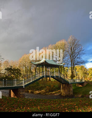 The Chinese Bridge over the Lugar Water. Dumfries House, Cumnock, East ...