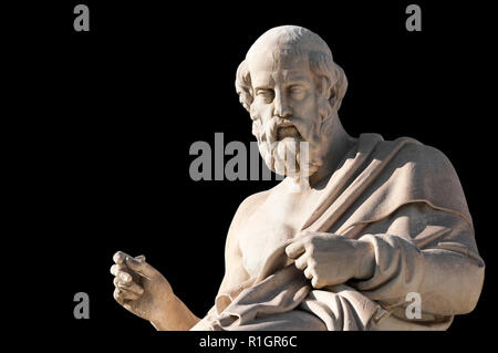 classic statue of Plato from side close up Stock Photo - Alamy