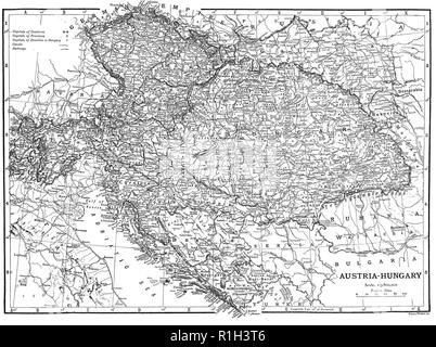 Austro-Hungarian railway map Stock Photo - Alamy
