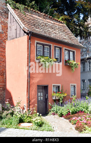 Hexenturm with city wall and residential building, part of the medieval ...