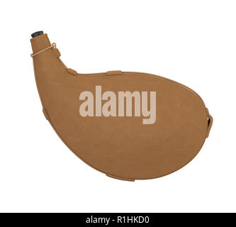 Leather Wineskin Isolated Stock Photo - Alamy