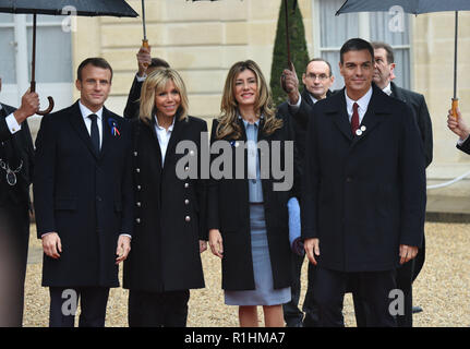 Pedro Sanchez with wife Maria Begona Gomez Fernandez at the reception ...