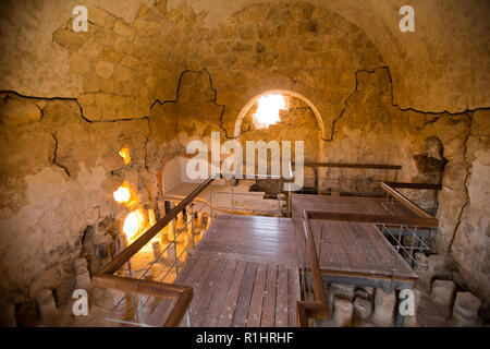 Masada A caldarium (hot room) in northern Roman-style public bath Stock ...