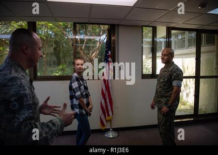 U.S. Marine Corps Recruit Omari Allen with Mike Company, 3rd Recruit ...