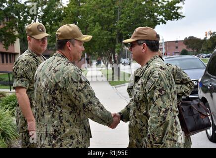 NORFOLK, Va. (Oct. 1, 2018) Rear Adm. Brad Skillman, commander ...