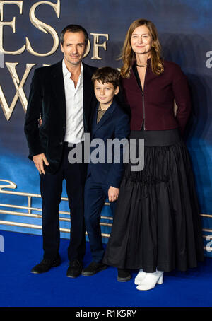 London, UK. Rose Uniacke, David Heyman and Harper Heyman at the ...
