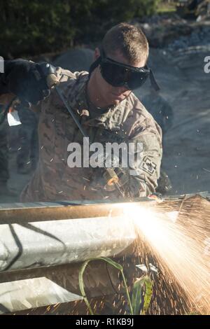 Sgt. Matthew Greene, 2nd Platoon, 57th Sapper Co. (Rough Terrain), 27th ...