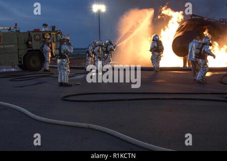 Aircraft Rescue and Firefighting Marines with Headquarters and ...