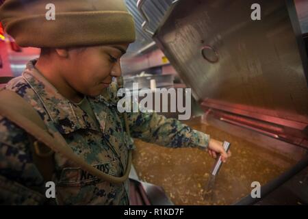 U.S. Marine Corps Cpl. Alicia Lucio, a Meteorological and Oceanographic ...