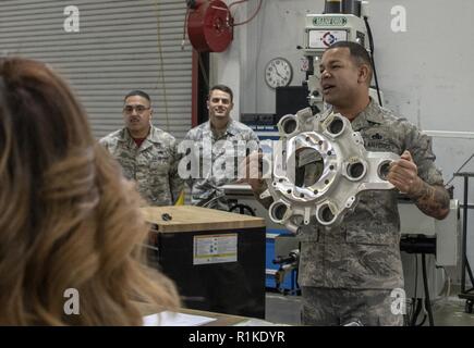 Master Sgt. Dominic Durgin-Rodriguez, 60th Maintenance Squadron, speaks ...