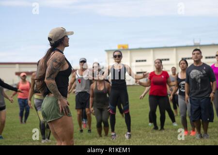 Members of the Camp Foster community participate in the Camp Valor Boot ...