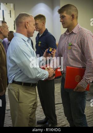 Brig. Gen. Michael S. Martin, right, incoming commanding general of 4th ...