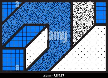 Universal black and white geometric vector shapes isolated for graphic design. Geometric element ...