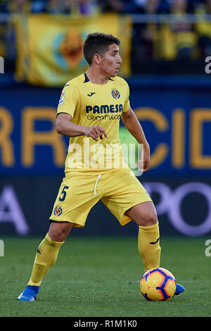 Santiago Caseres of Villarreal CF during the match between Villarreal ...