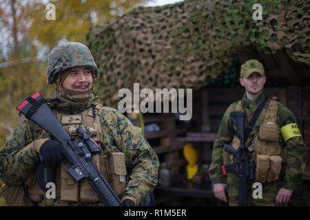 Members of the Norwegian Home Guard conduct a Situational Training ...