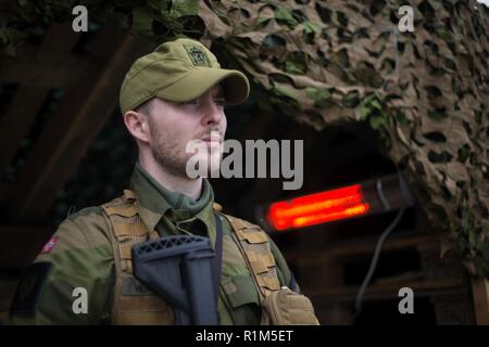 Members of the Norwegian Home Guard conduct a Situational Training ...