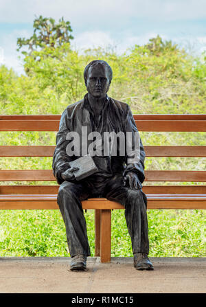 Monument for Charles Darwin, Puerto Ayora, Santa Cruz Island, Galapagos ...