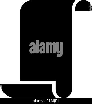 scroll of paper icon Vector Glyph Illustration Stock Vector Image & Art ...