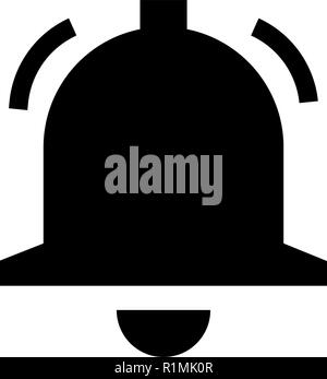 Bell glyph icon Stock Vector Image & Art - Alamy