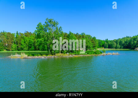 View of the coast of Vartiosaari island, in Helsinki, Finland Stock ...