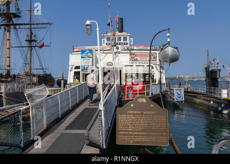 The steam ferryboat Berkeley, part of the Maritime Museum of San Diego ...
