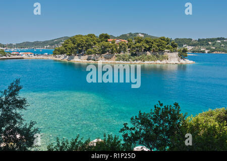 Panoramic view of Skiathos town on Skiathos Island in Greece Stock ...