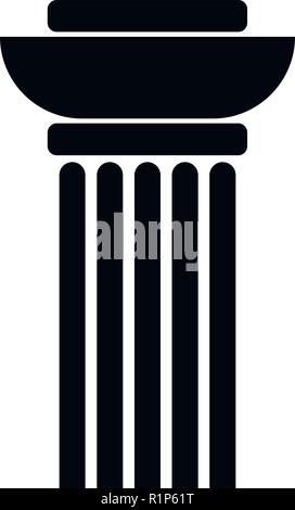 Continuous column icon. Simple illustration of continuous column vector ...