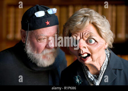 Roger Law, creator of Spitting Image, with his model of Osama Bin Laden ...