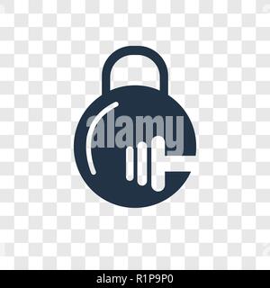 Kettlebell icon isolated on transparent background. Weight icon ...