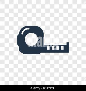 measure tape icon logo sign vector outline in black and white color ...